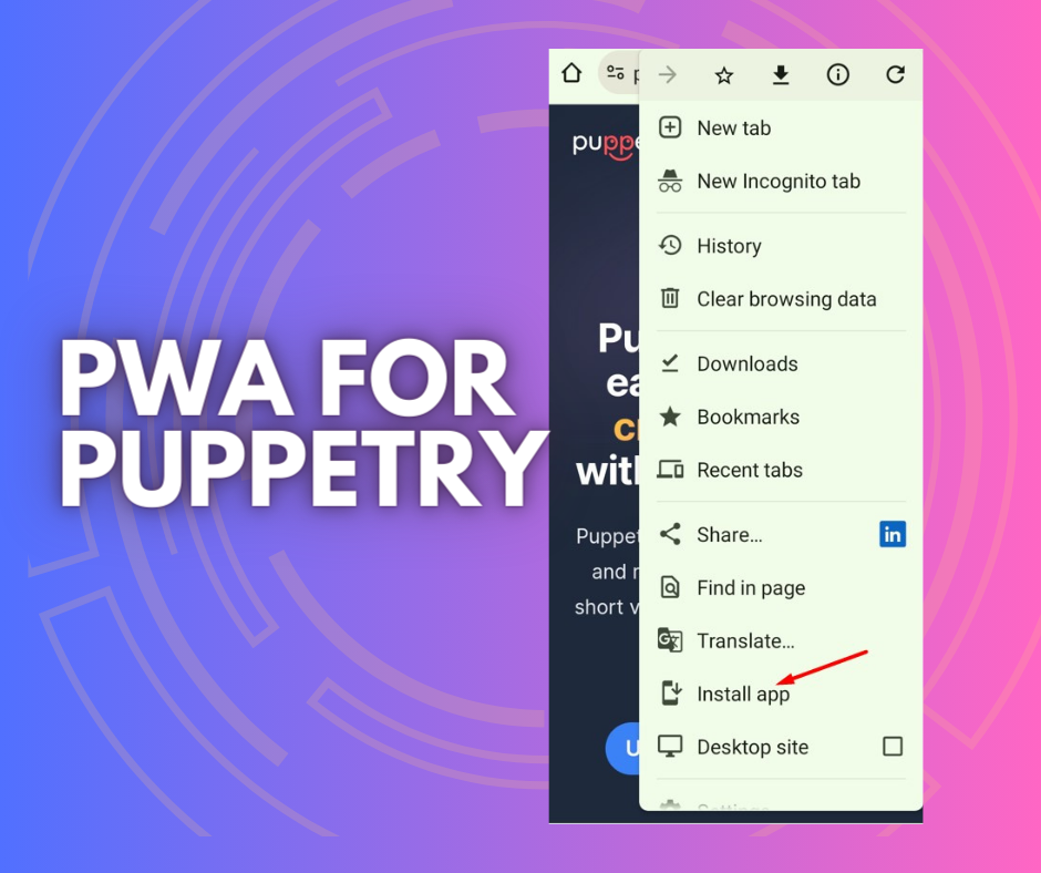Android: How to Get the Progressive Web App (PWA) for Puppetry | Puppetry